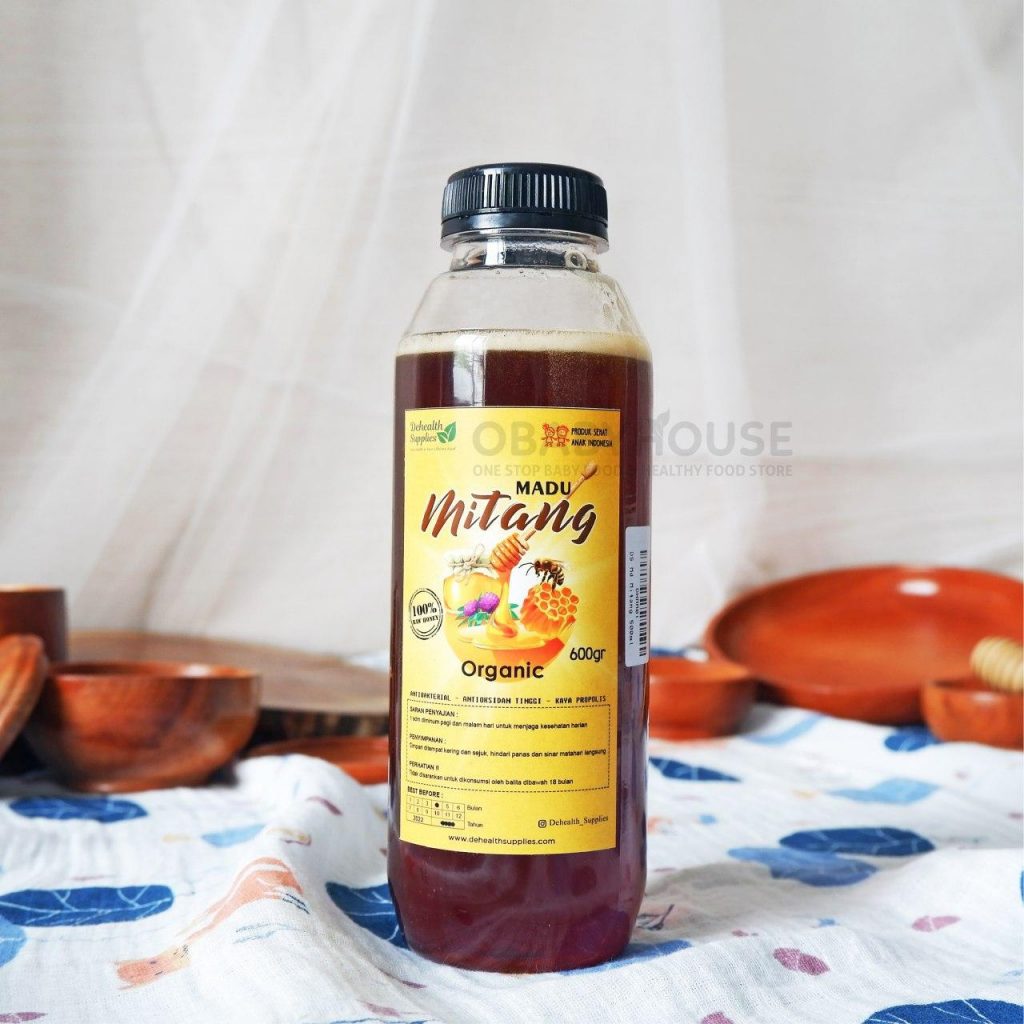Dehealth Supplies Madu Mitang Organic 100% Raw (Botol Plastik) 600 gr ...