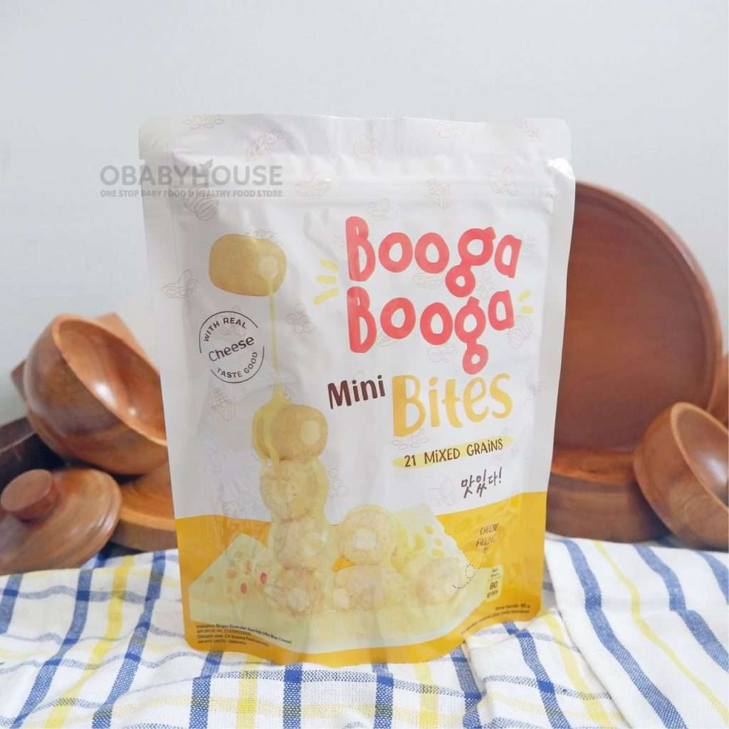 Booga Booga Mini Bites – Cheese Flavour 80 gr – Obabyhouse