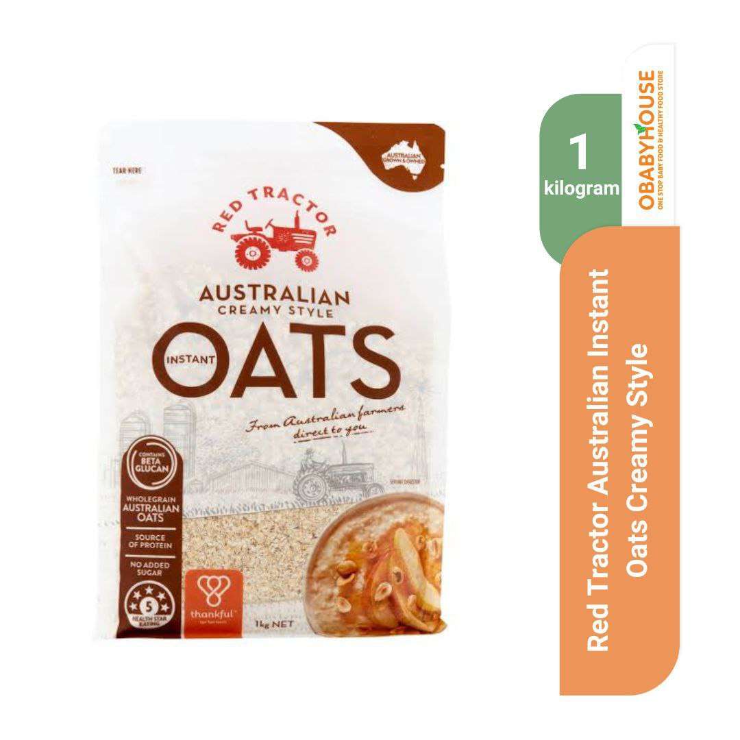 Red Tractor Australian Instant Oats Creamy Style 1 Kg – Obabyhouse